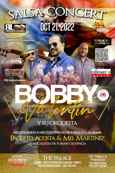 1st Salsa Underground Concert in VA 2022 Bobby Valentin-Leyenda Fania ...
