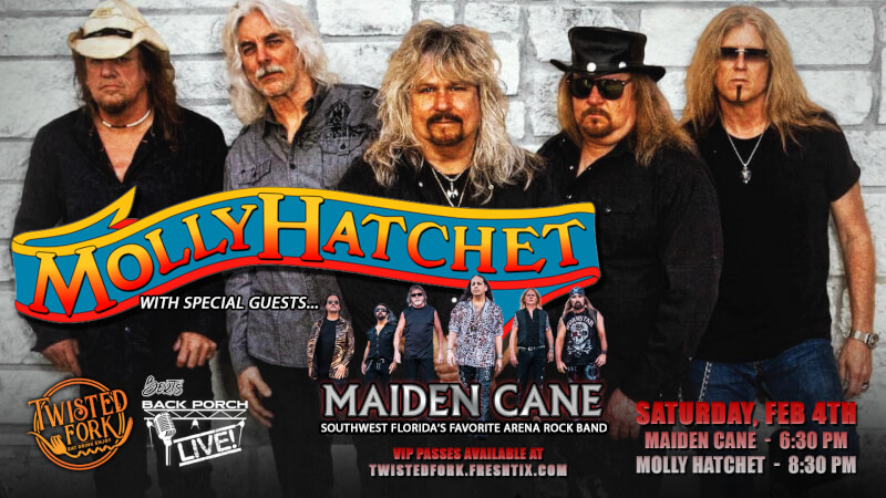 Maiden Cane warms up the stage for the legendary Molly Hatchet ...